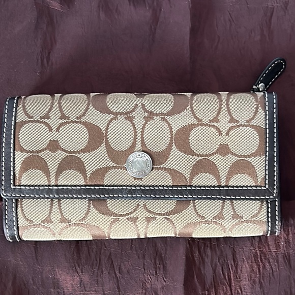 Coach | Bags | Coach Logo Wallet | Poshmark